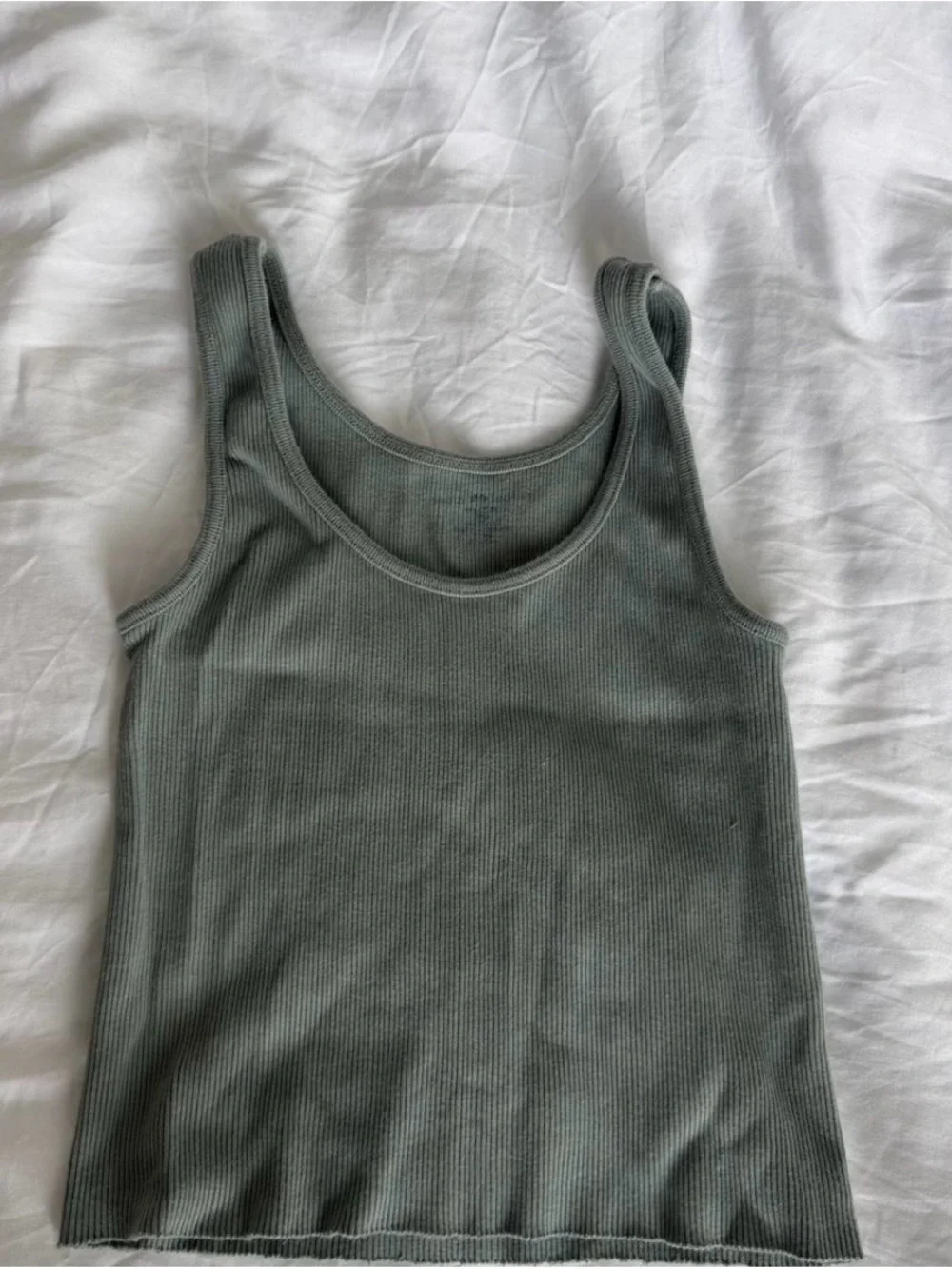 Tops | Brandy Melville Sheena Greenolive Top | Poshmark